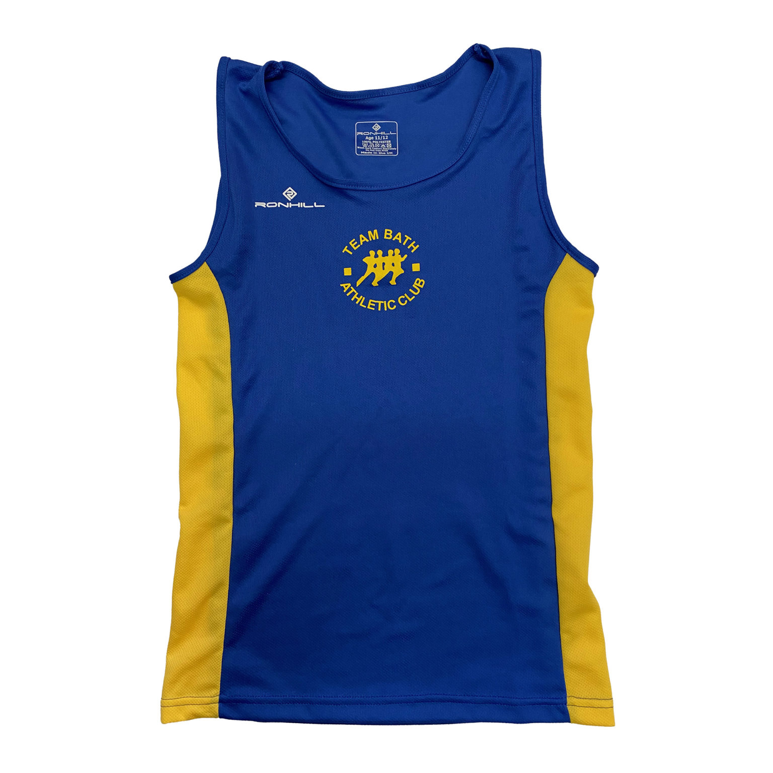 Team Bath AC Junior Vest - Royal/Gold | Running Bath