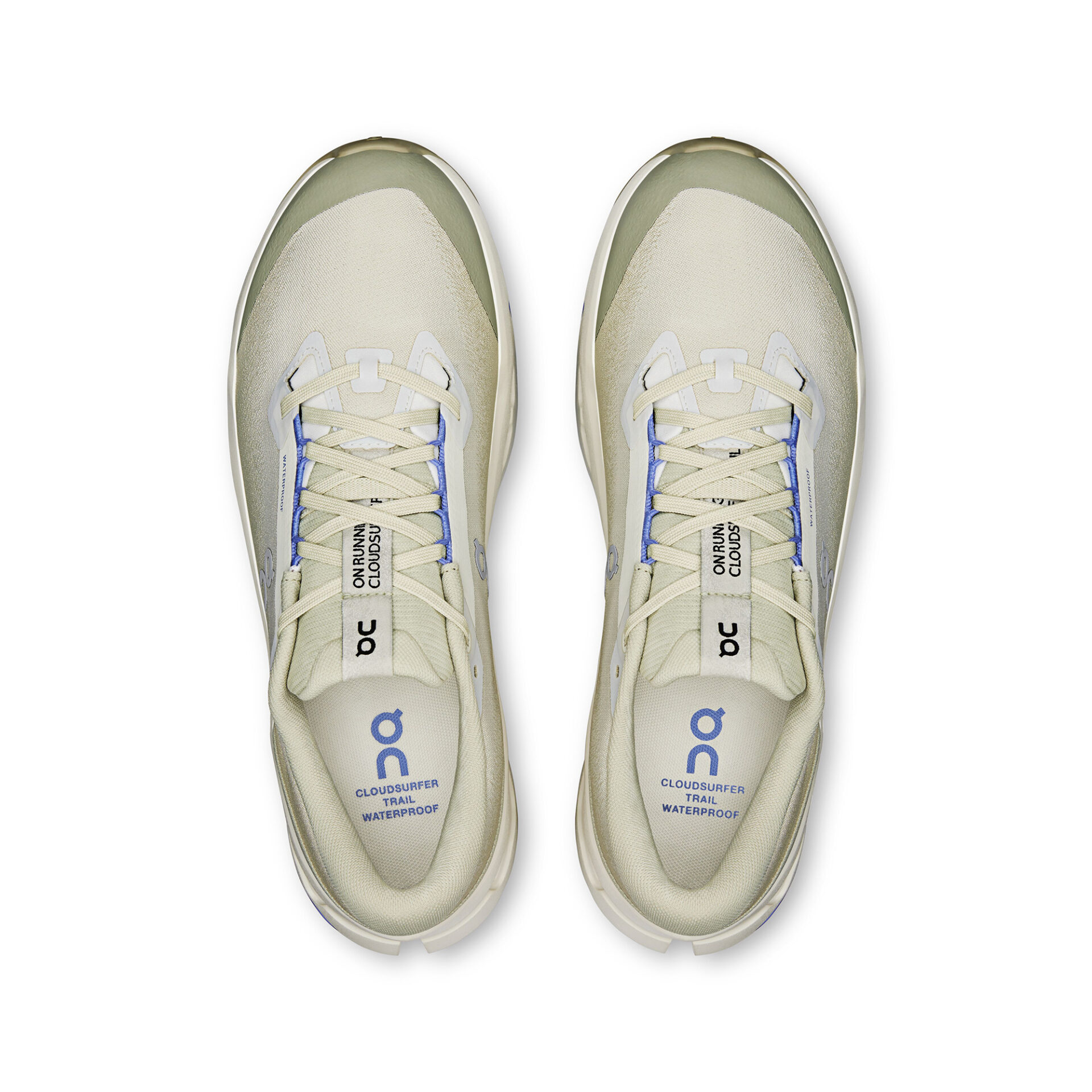 On Men's Cloudsurfer Trail 2 Waterproof - Ghost/Chalk | Running Bath